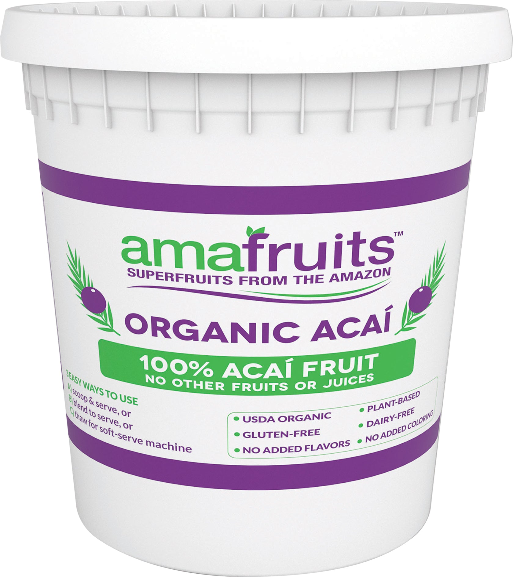 Organic Acai Traditional Blend - 3 Gal Tub